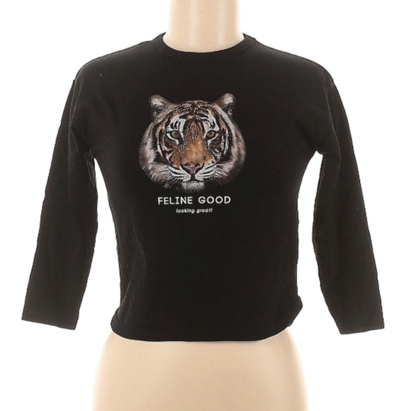 Zara | Tops | Zara Tiger Feline Good Looking Great Cute Top | Poshmark